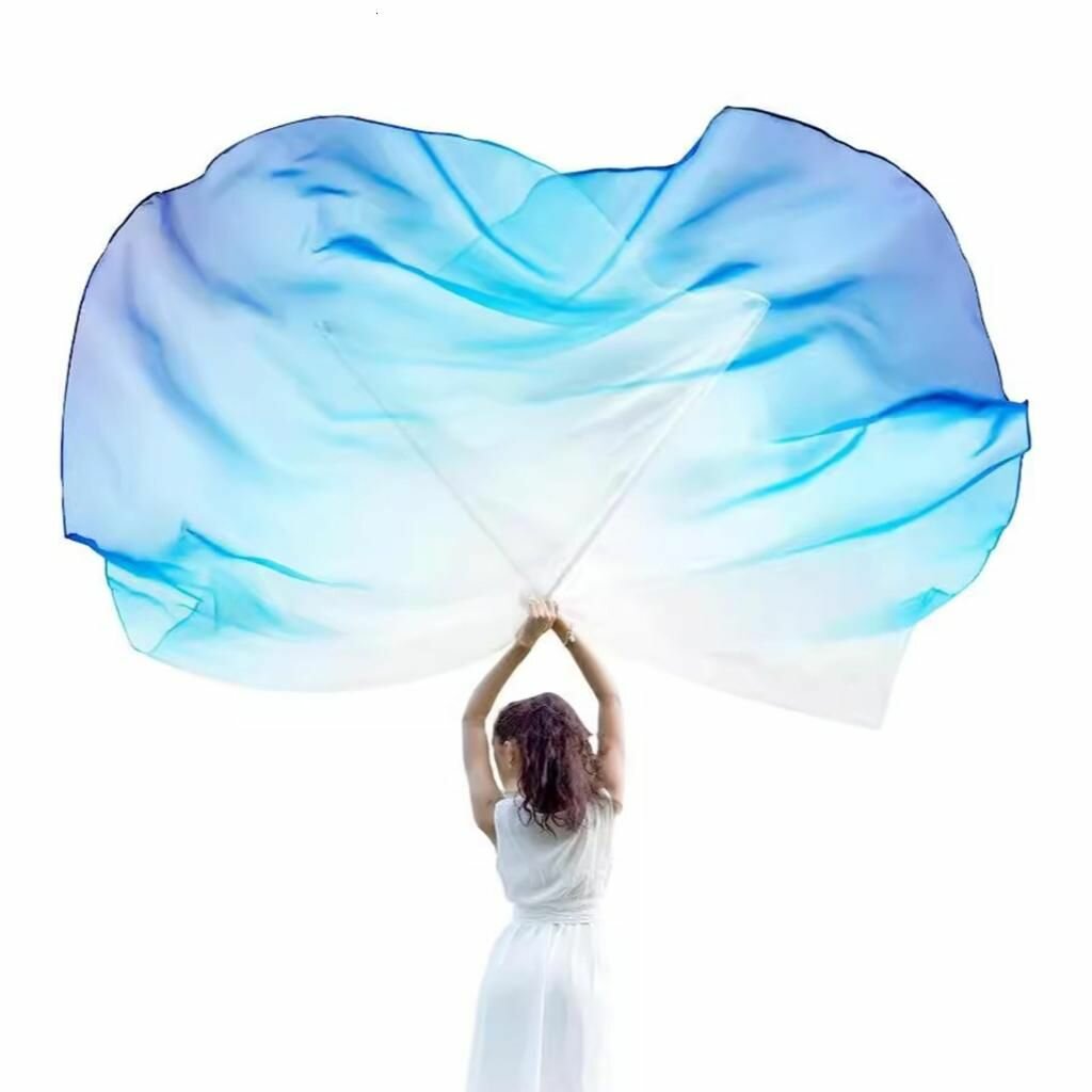 Флаги для богослужебного танца (2 шт.), Байху Ланбао Синий