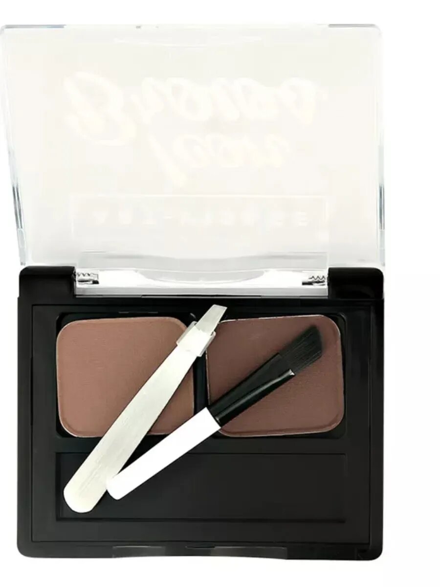 Тени для бровей icon brows двойные тон 102 брюнет