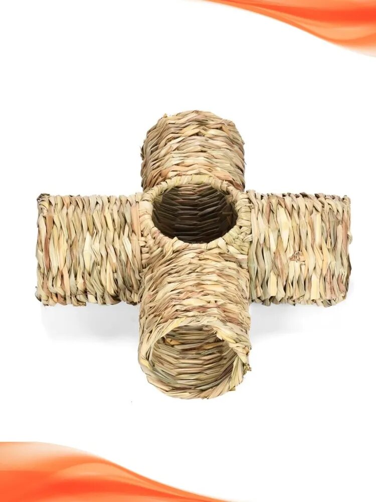 Домик для кролика из сена