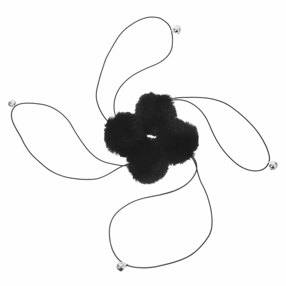 Черные мягкие заменяемые шарики с колокольчиком для подвесных кошачьих игрушек