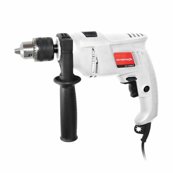 Ударная дрель ИНТЕРСКОЛ ДУ-13/580ЭР, 580 Вт, 2800 об/мин, 45000 уд/мин (632.1.0.00)