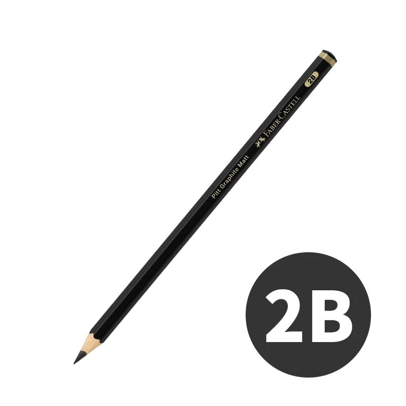 Faber-Castell матовые графитовые карандаши для рисования 2B-1pcs