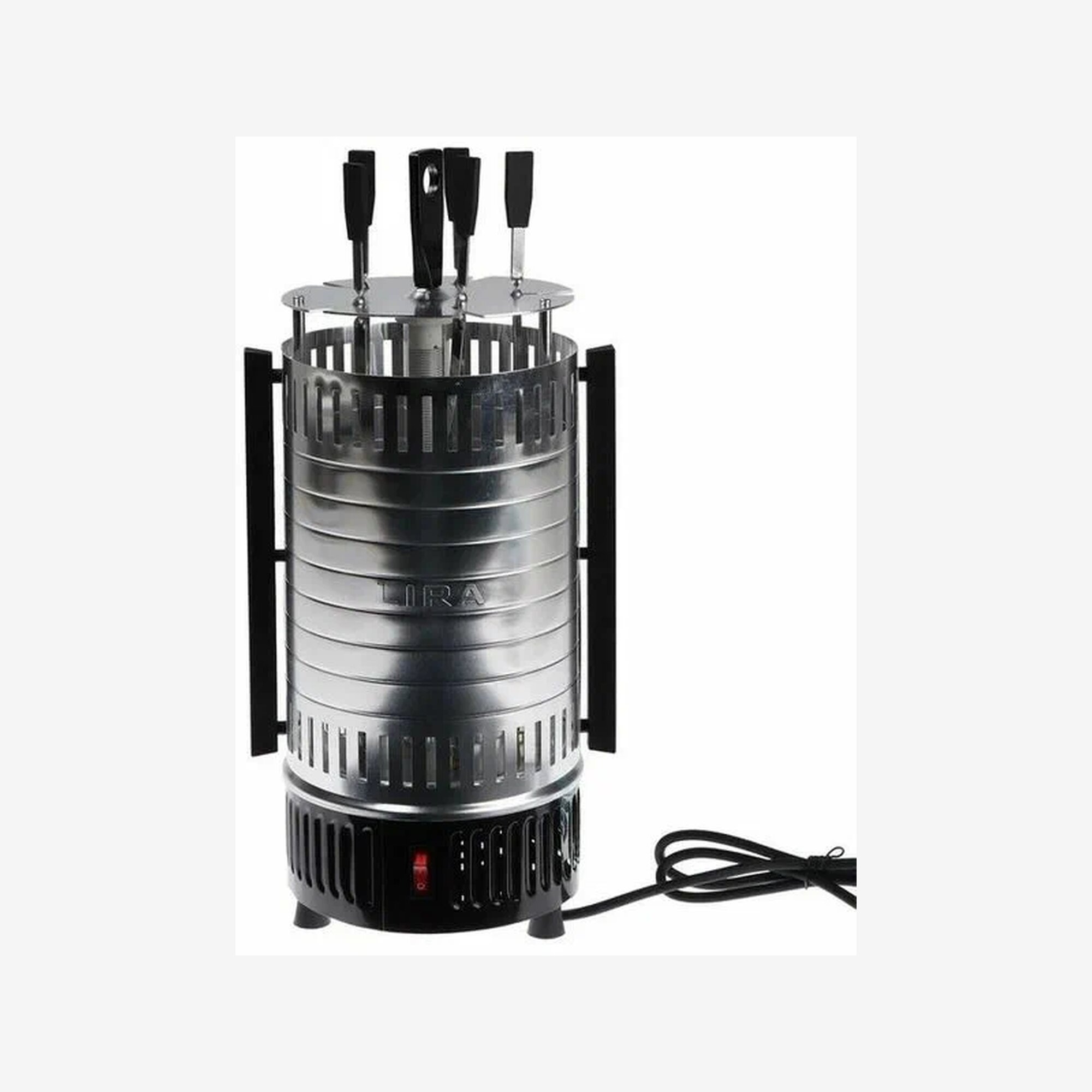 Электрическая шашлычница Lira LR 1305, 1000Вт, 5 шампуров, с поддоном