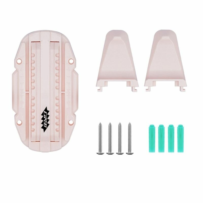 (1 шт.) Настенная вертикальная велопарковка розовая