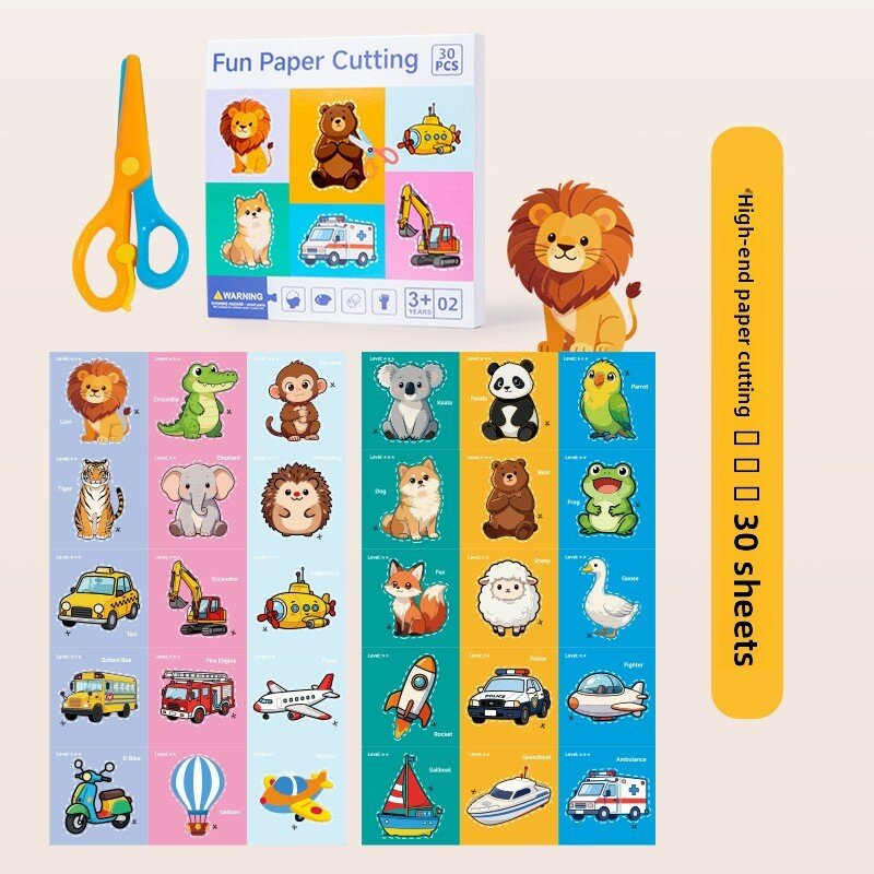 Бумажные фигуры с животными для детей обучение и развитие мозга продвинутые