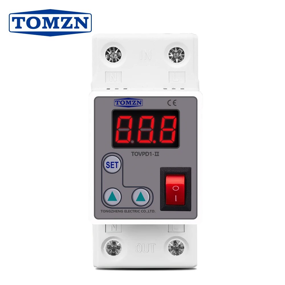 TOMZN Voltage protector TOVPD1-II 230В 1-63А