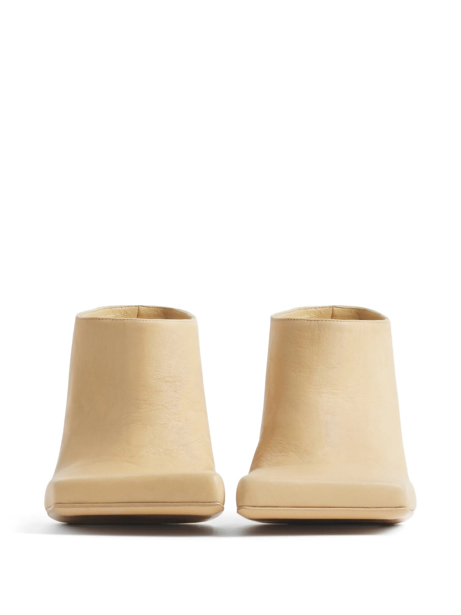 Мюли MUGLER Square-toe leather mules, размер 37, разноцветный — фото 1