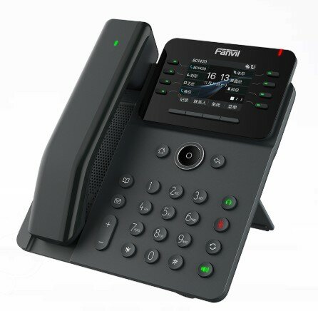IP телефон Fanvil V62 Pro, 12 SIP линий, 21 DSS клавиша, цветной экран 2,8", 1Гбит порты, HD-звук, Bluetooth трубка, PoE