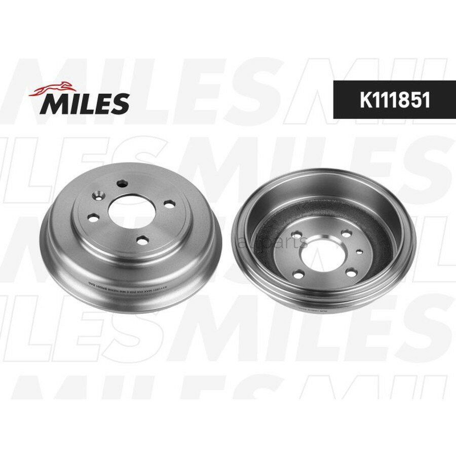 MILES K111851 Барабан тормозной CHEVROLET AVEO 11-
