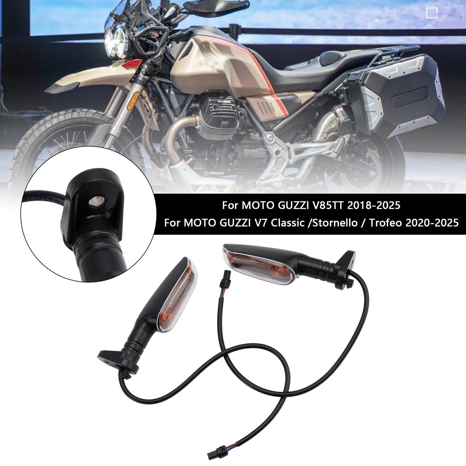 Индикаторные лампы указателей поворота Topteng для MOTO GUZZI V7 V9 V100 V85TT Stelvio