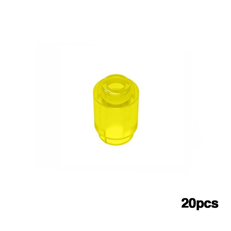VEK кирпичики круглые 1x1, Желтый (3062), 20 шт