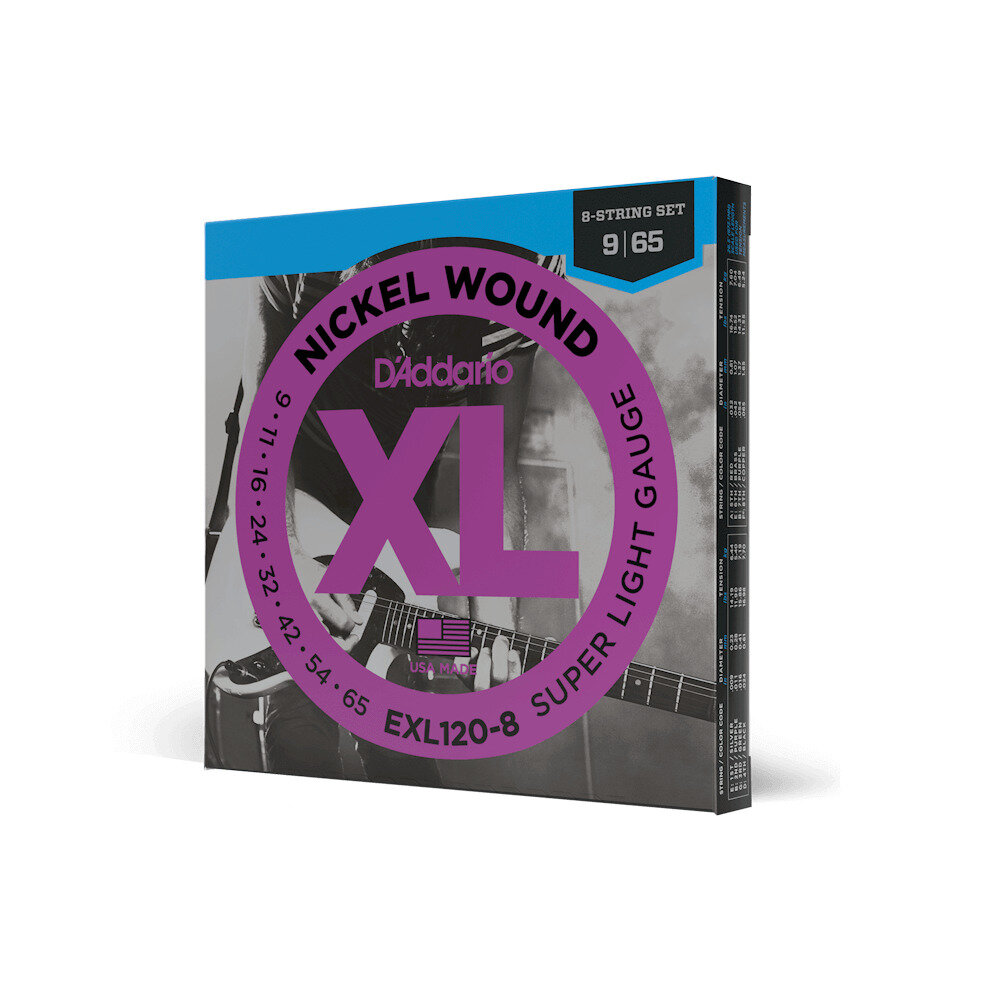 D'ADDARIO EXL120 8 Струны для электрогитары