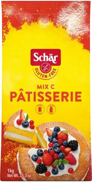 Безглютеновая мука для выпечки тортов Schar Mix C, 2 шт x 1 кг