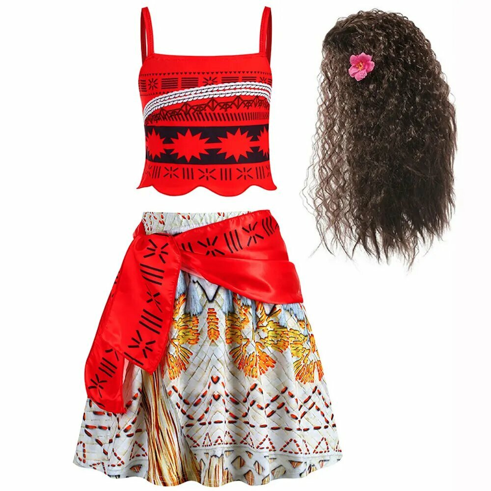 Костюм Моаны для девочки, размер 4T (120), цвет Moana Suit 5