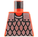 Torso Castle Silver Scale Mail Armor Pattern, 973p41 Red U