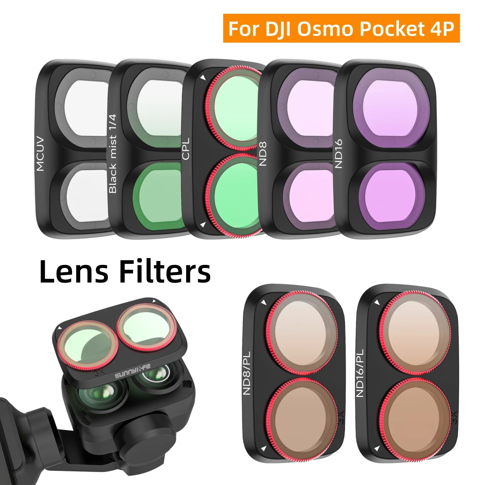 Набор фильтров для DJI Osmo Pocket 4P SZKOSTON