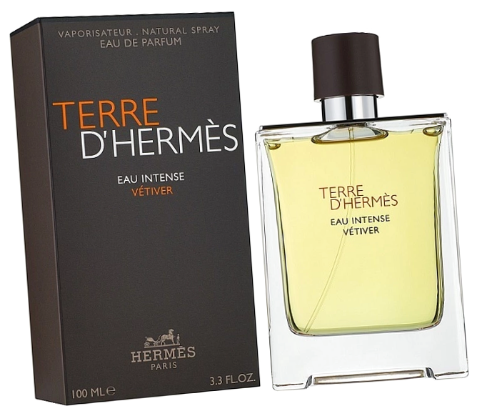 Terre D Hermes Eau Intense Vetiver мужская парфюмерная вода 100 мл - Хермес Терре Ветивер