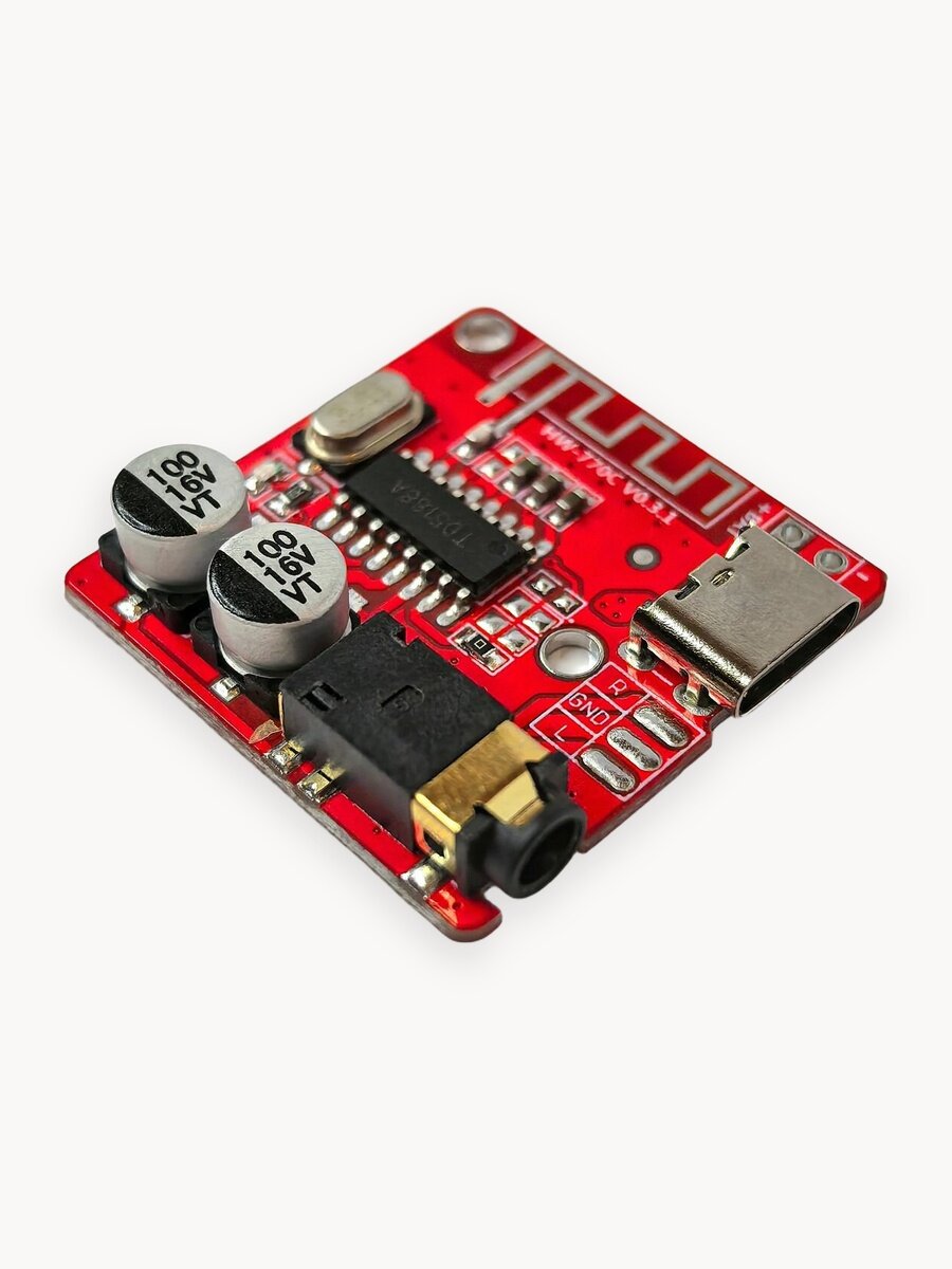 Блютуз модуль, декодер, модуль MP3 Bluetooth, плата USB Type C (XY-BT HW-770), блютуз модуль для авто