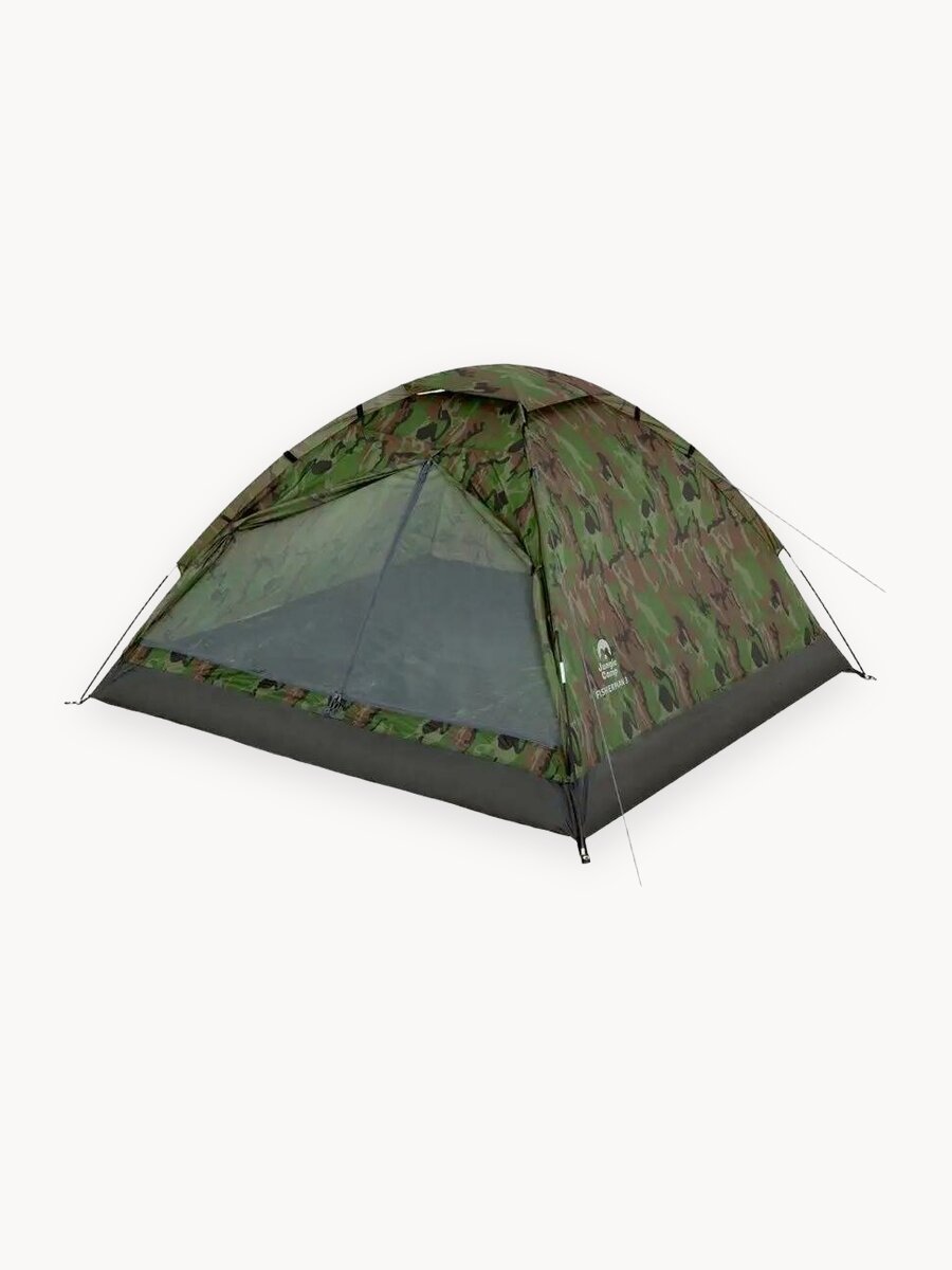 Палатка двухместная JUNGLE CAMP Fisherman 2, цвет: камуфляж