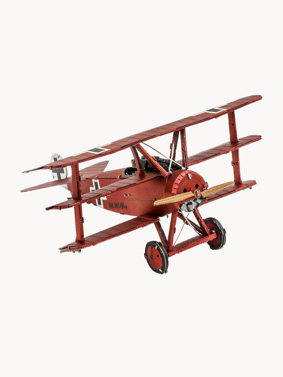 Металлический конструктор / 3D конструктор / Сборная модель Самолет Барона фон Рихтгофена Триплан Фоккер