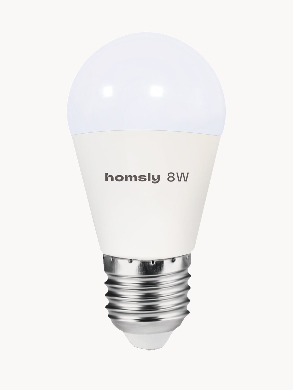 Лампа светодиодная Homsly G45 E27, E27, G45, 8 Вт, 4000 К