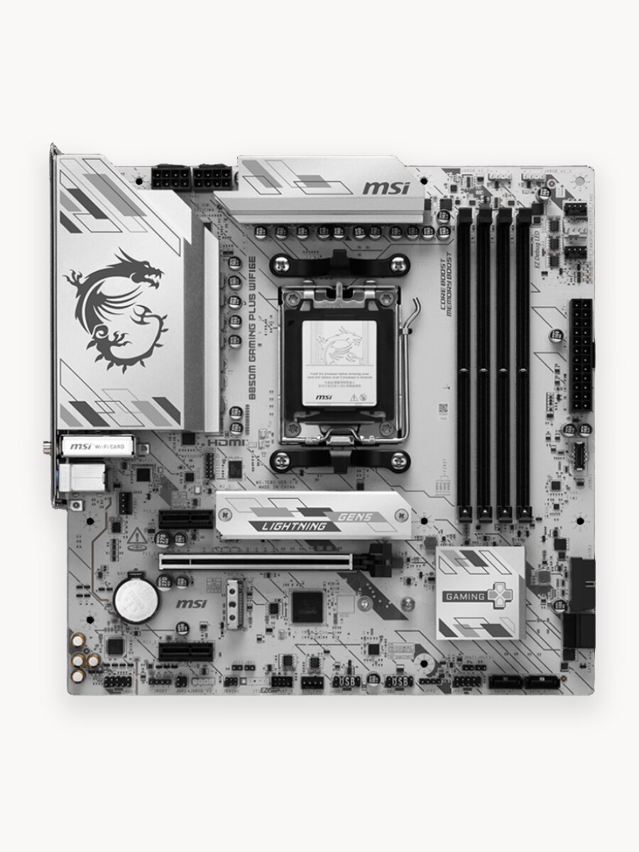 Материнская плата MSI B850M GAMING PLUS WIFI6E, AM5, Micro-ATX