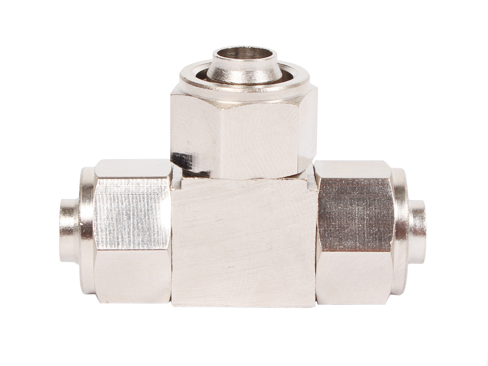 Фитинг тройной с накидными гайками KPE-10