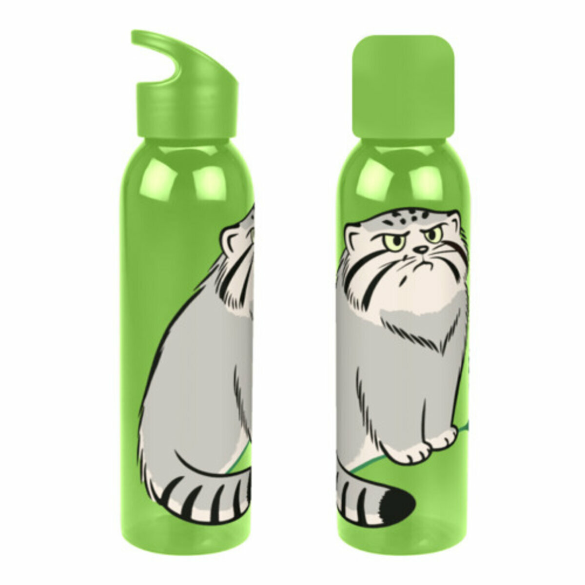 Бутылка для воды «Манул» (зеленый)
