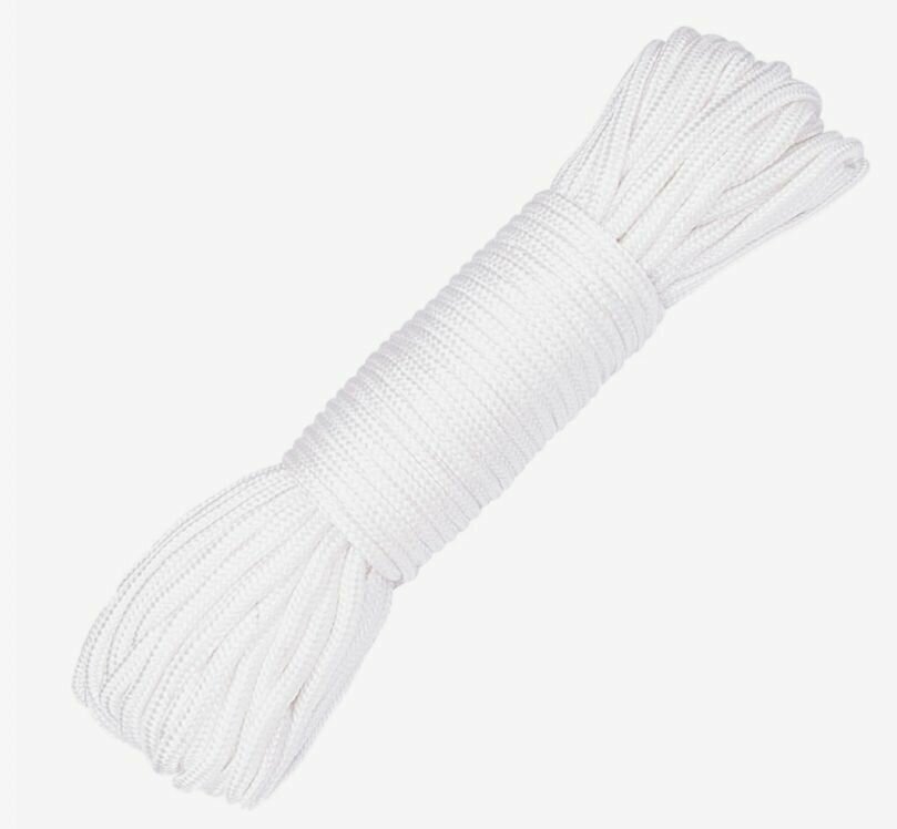 Веревка бельевая белая 10м