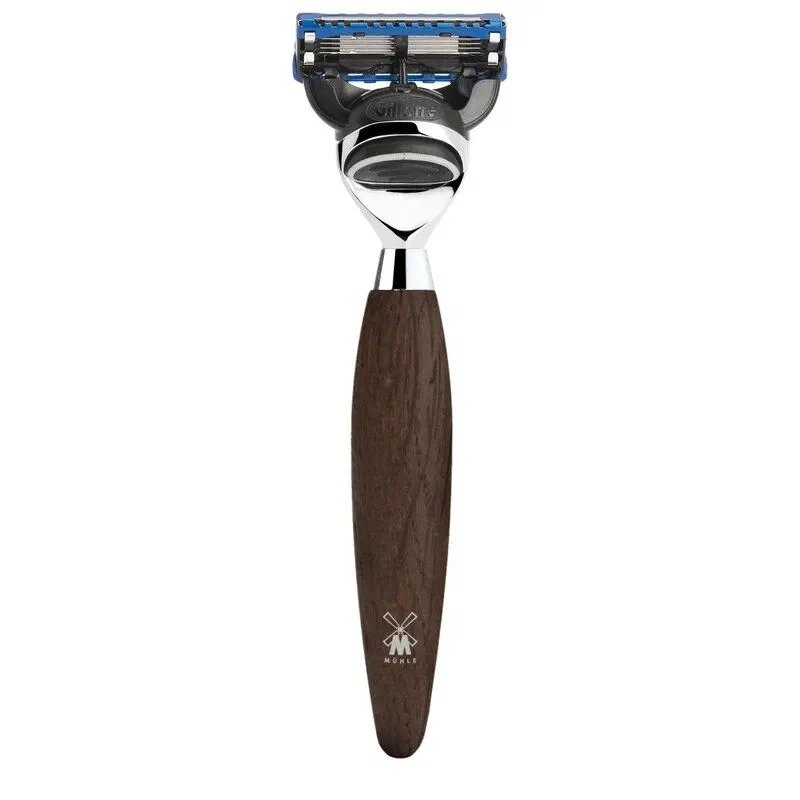 Бритвенный станок MUEHLE KOSMO, Gillette Fusion, мореный дуб (R 873 F)