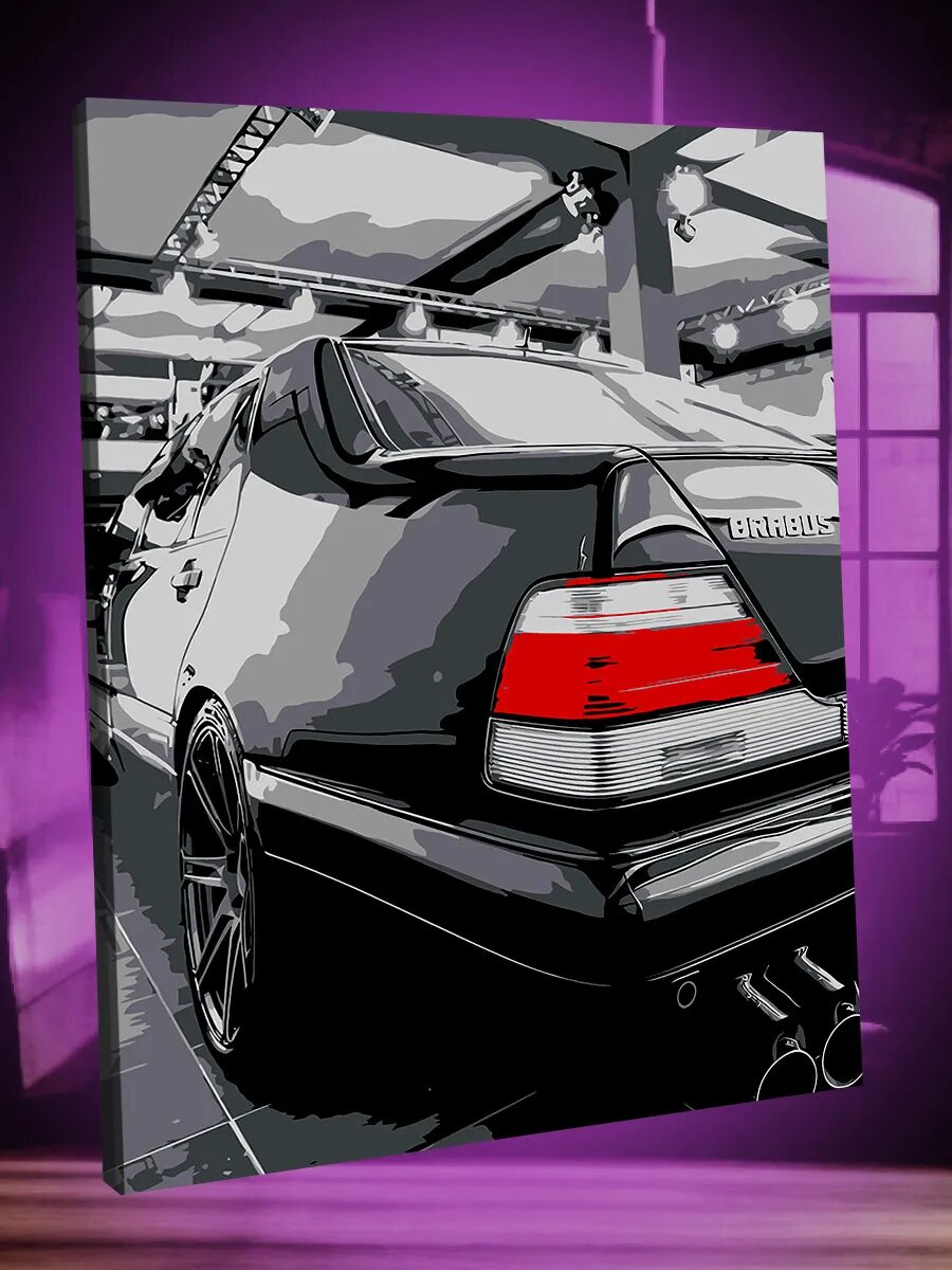 Картина по номерам Mercedes Brabus