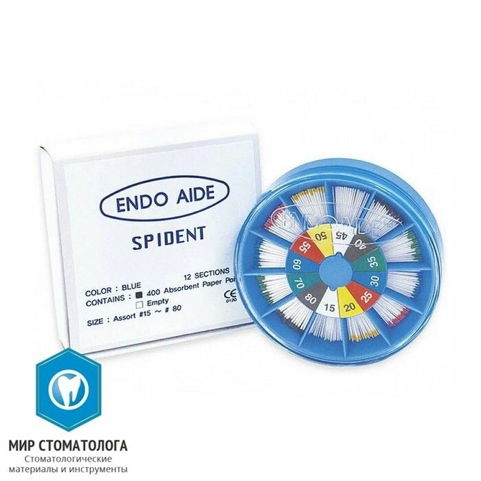 Штифты эндоканальные абсорбирующие бумажные Endo Aid Papper Points
