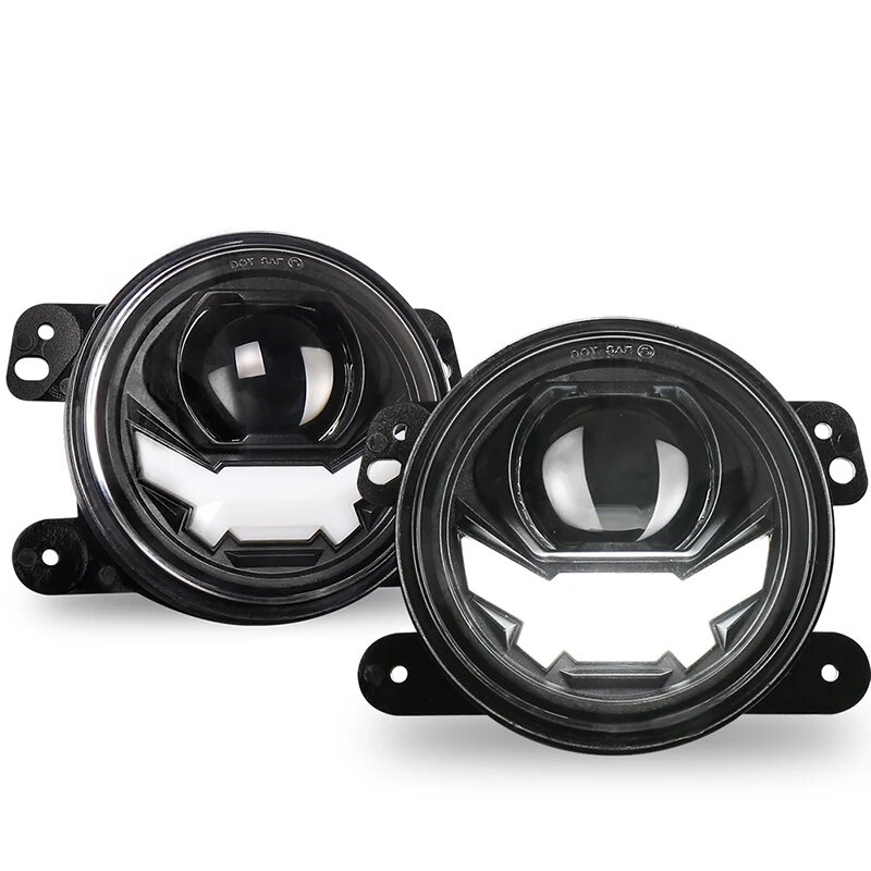 Лазерные Противотуманные фары EURS, 2 шт, 4 дюйма, Сверхъяркие фары дальнего и ближнего света для мотоцикла, независимо заменяемые круглые фары 12 В