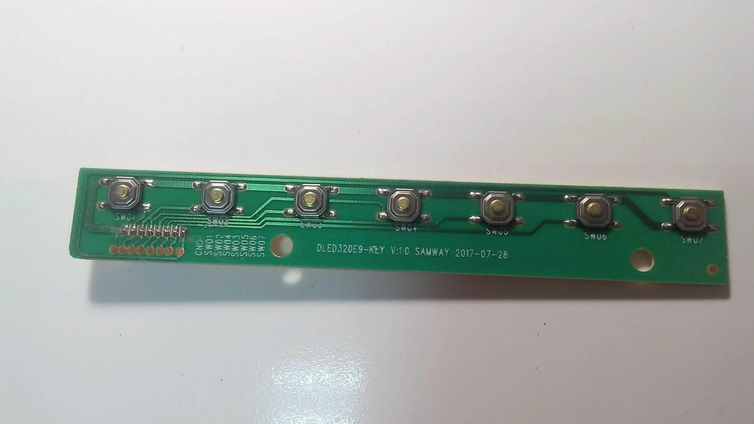 Плата кнопок DLED320E9-KEY V:1.0 для Le-Led43Fs282T2 Lcd Телевизор Leben Плата управления арт. 9747