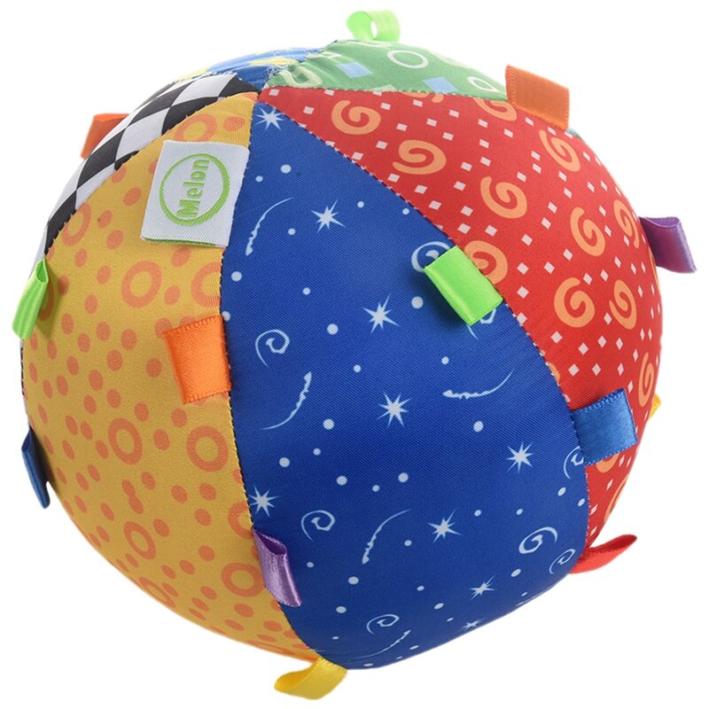 Детский мяч, цветной сенсорный мяч, мягкая игрушка с кольцом и колокольчиком, ранняя развивающая игрушка, музыкальный мяч для новорожденных, подарок на День святого Валентина