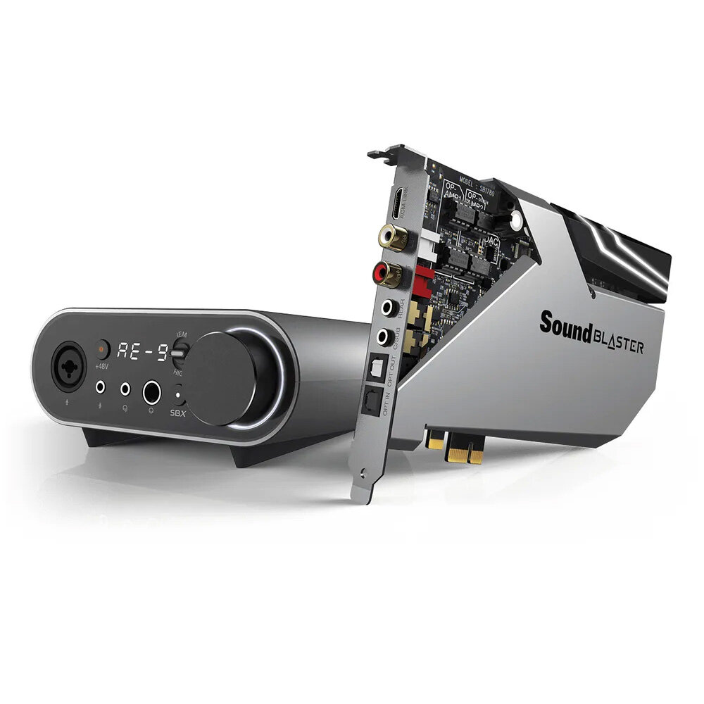 Звуковая карта PCI-E, оснащенная ЦАП ESS Sabre и внешним усилителем, рассчитанная на решение требовательных задач.