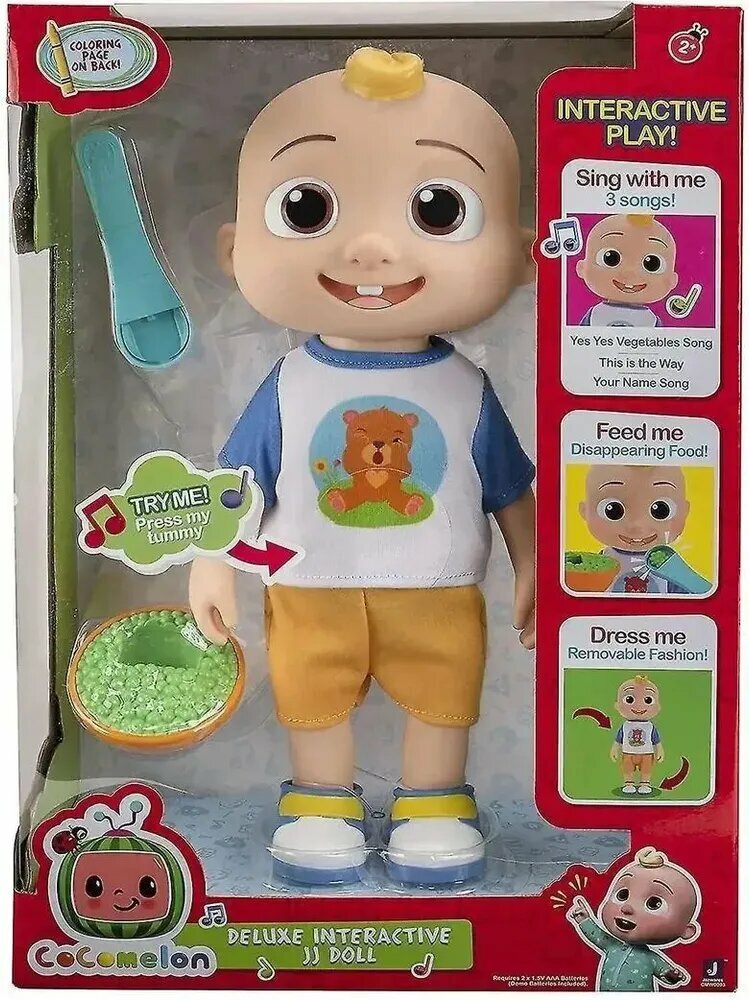 Интерактивная игрушка COCOMELON "INSPIRED Kids Interactive Deluxe", с эффектом звука, для развития моторики — фото 1