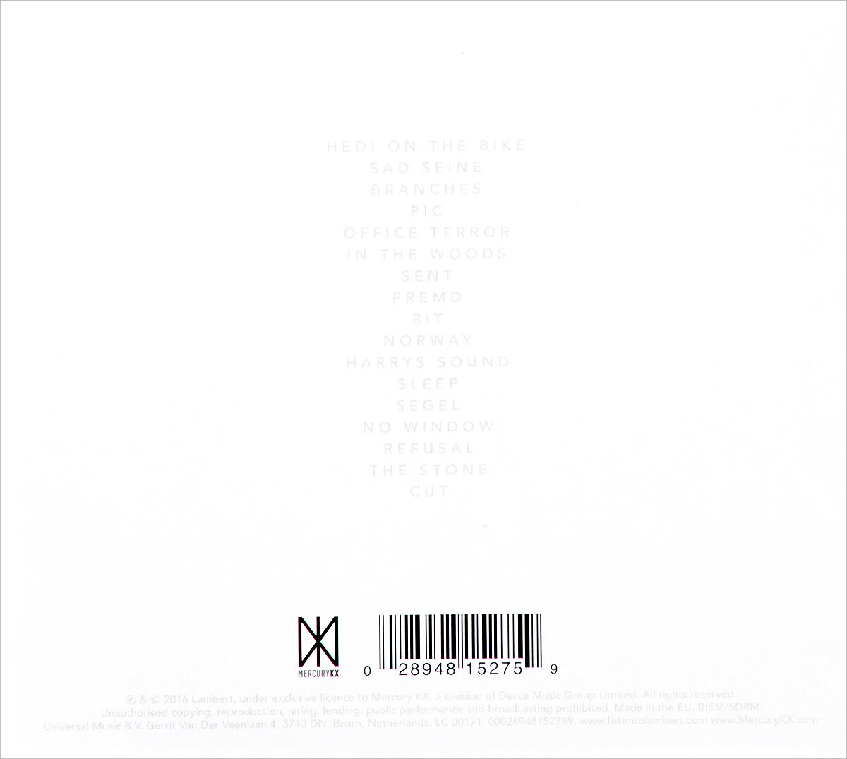 Диск Lambert - Lost Tapes (1 CD) — фото 1