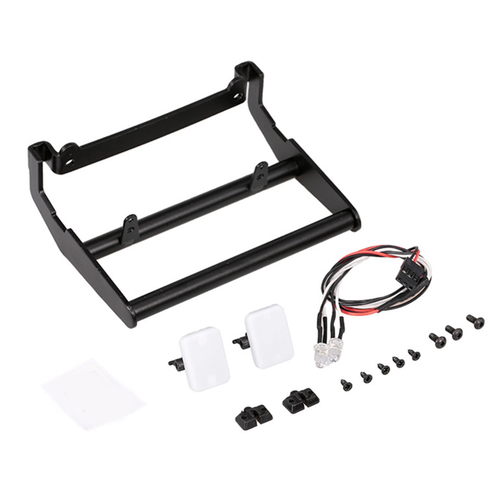 Передний Металлический Бампер из Нержавеющей Стали со Светодиодной Подсветкой Противоударный Бампер Подходит для Гусеничного Движителя с Дистанционным Управлением TRX4 Bronco 82046