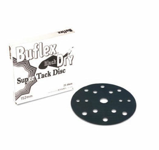 5шт - круг абразивный K3000 150мм 15 отверстий черный по-сухому Super Buflex KOVAX