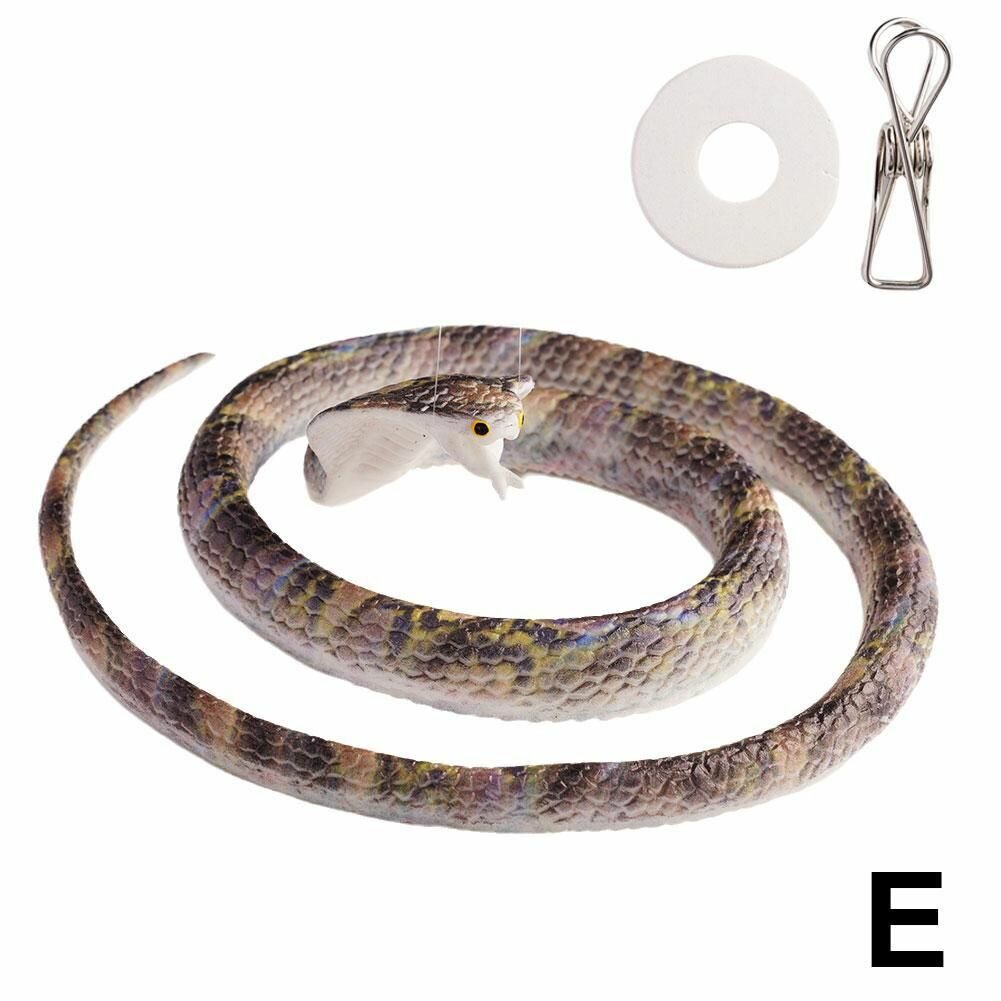 70 см Забавная эластичная игрушка-шутка с имитацией питона(В комплект входят зажимы и фиксирующая проволока)