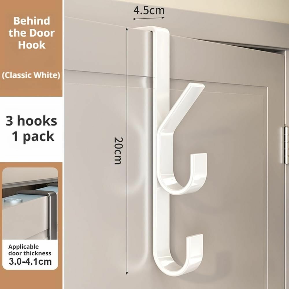 Крючки на дверь для кухни, ванной, прихожей навесные/ вешалка на дверь для полотенца и одежды