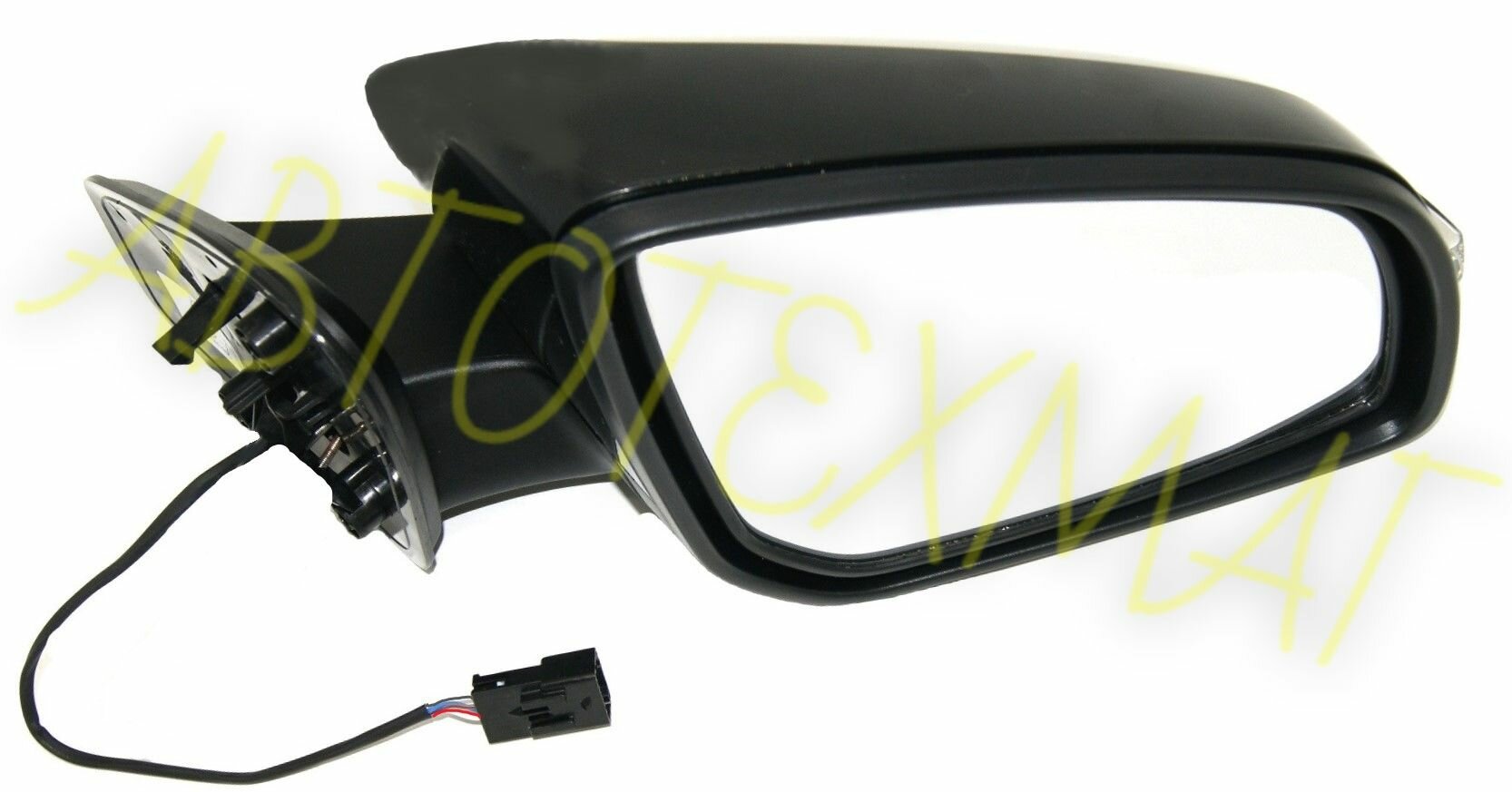 Зеркало боковое Lada LARGUS FL, Лада Ларгус с 2020 г. в. с электроприводом, повторителем поворотов правое, цвет черный глянец под покраску (Оригинал)