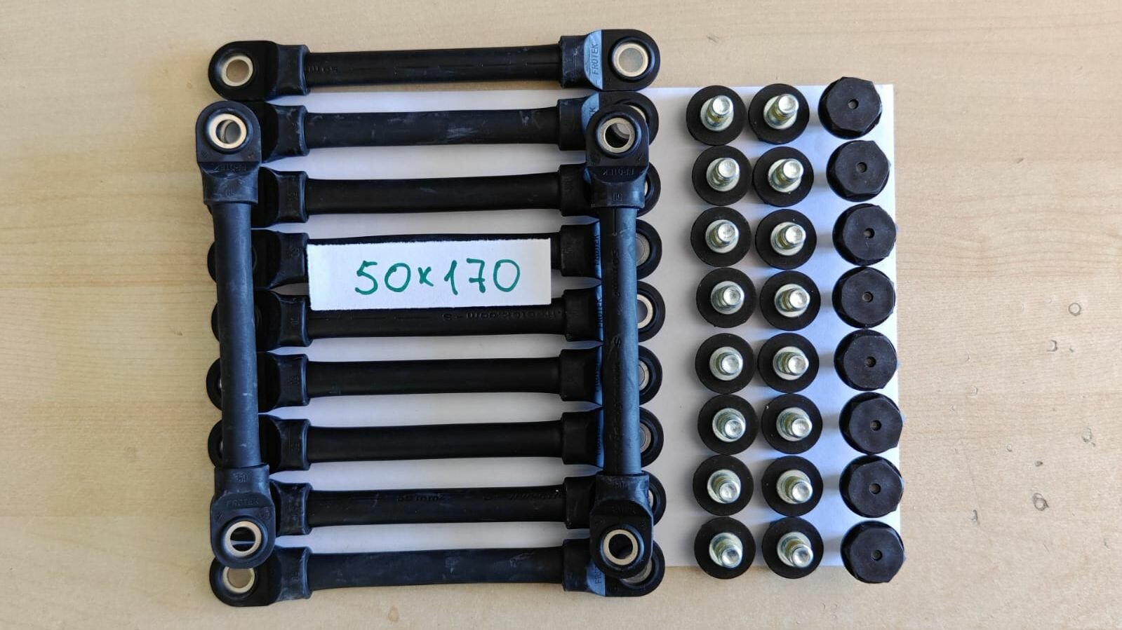 Комплект перемычки гибкие Frotek 50x170 (11 шт) и болты (24 шт) для аккумулятора 24V