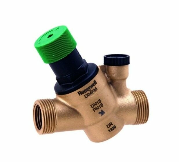 Редуктор давления мембранный под манометр 1/2" и 3/4" Honeywell / Resideo Braukmann D04FM 1/2" A