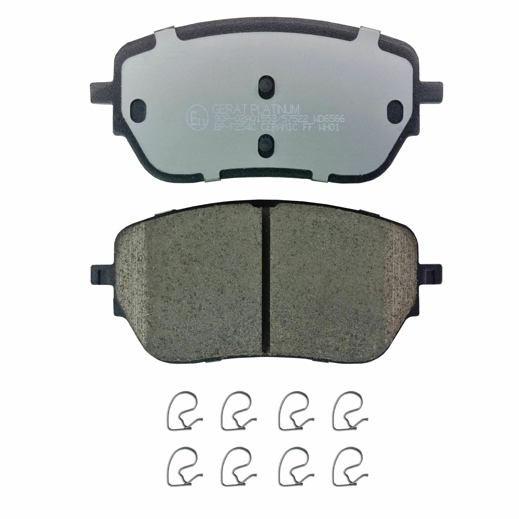 Тормозные колодки Gerat BP-F254C (передние) Platinum