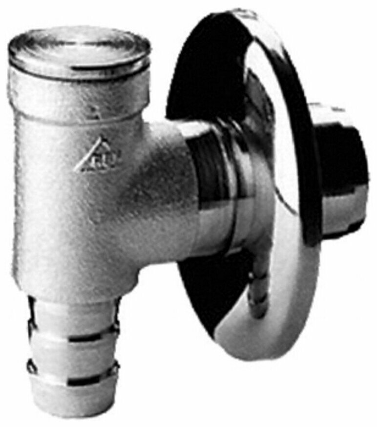 Сифон для подключения стиральной машины (пружинный клапан) 22х32 мм (390 3/4') ITAP