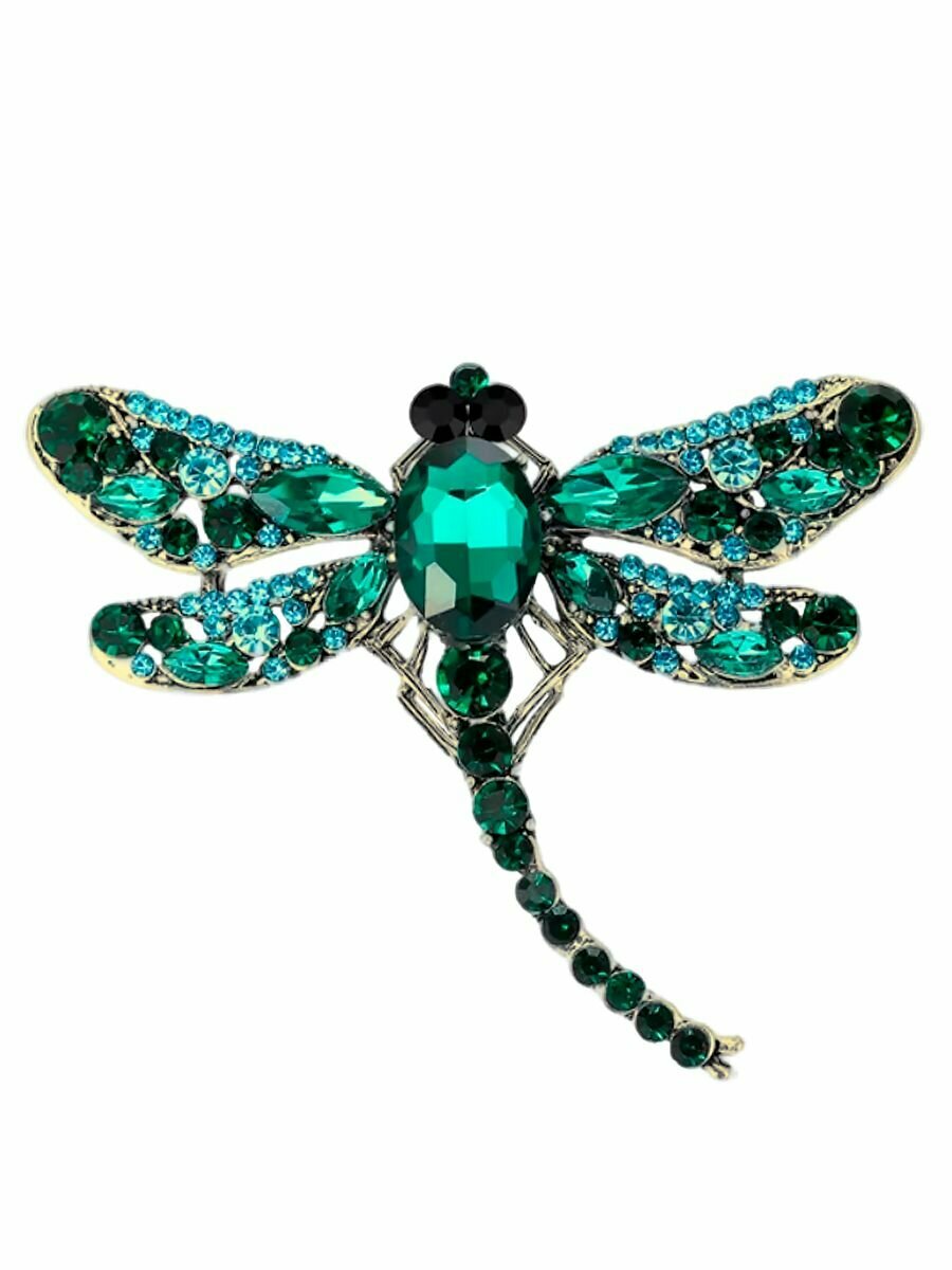 Брошь, стразы