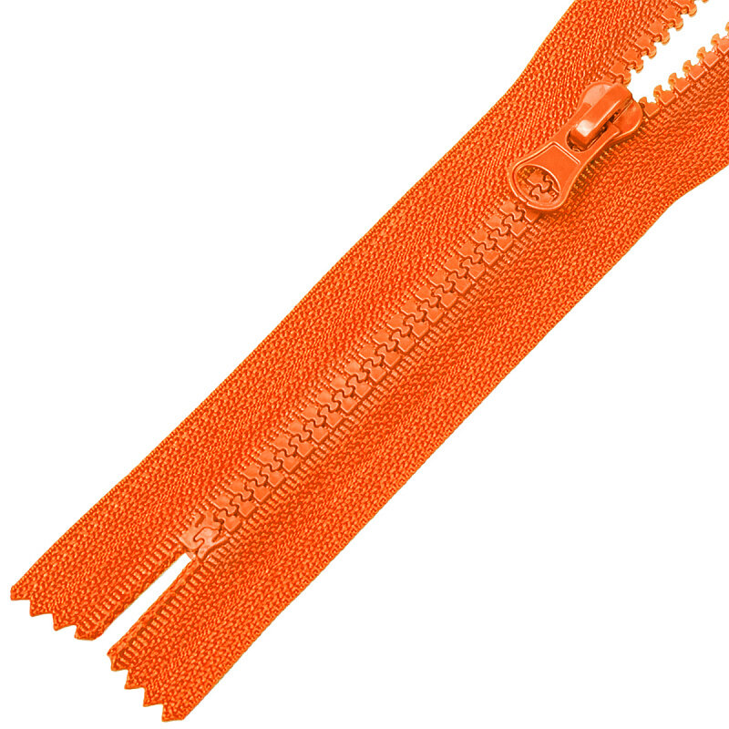 Молния MaxZipper трактор №5 1 замок 18см н/р цв.157 оранжевый 5 штук