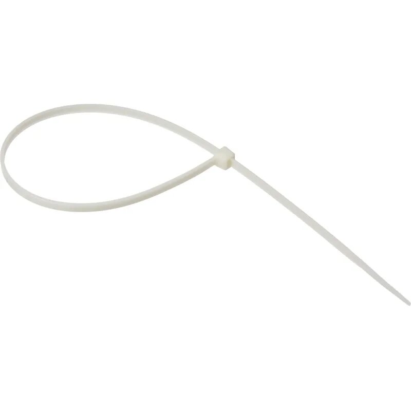 Хомут стяжка нейлоновая морозостойкая TOPFORT 4х300 белый 100 шт/уп 2097671